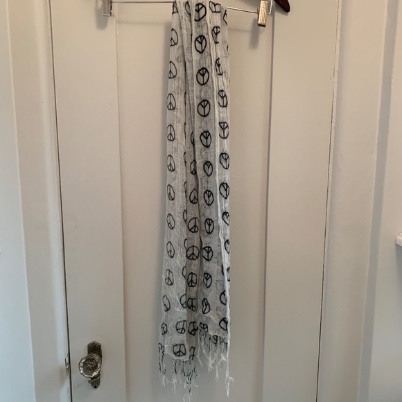 Accessories | Peace Sign Scarf | Poshmark